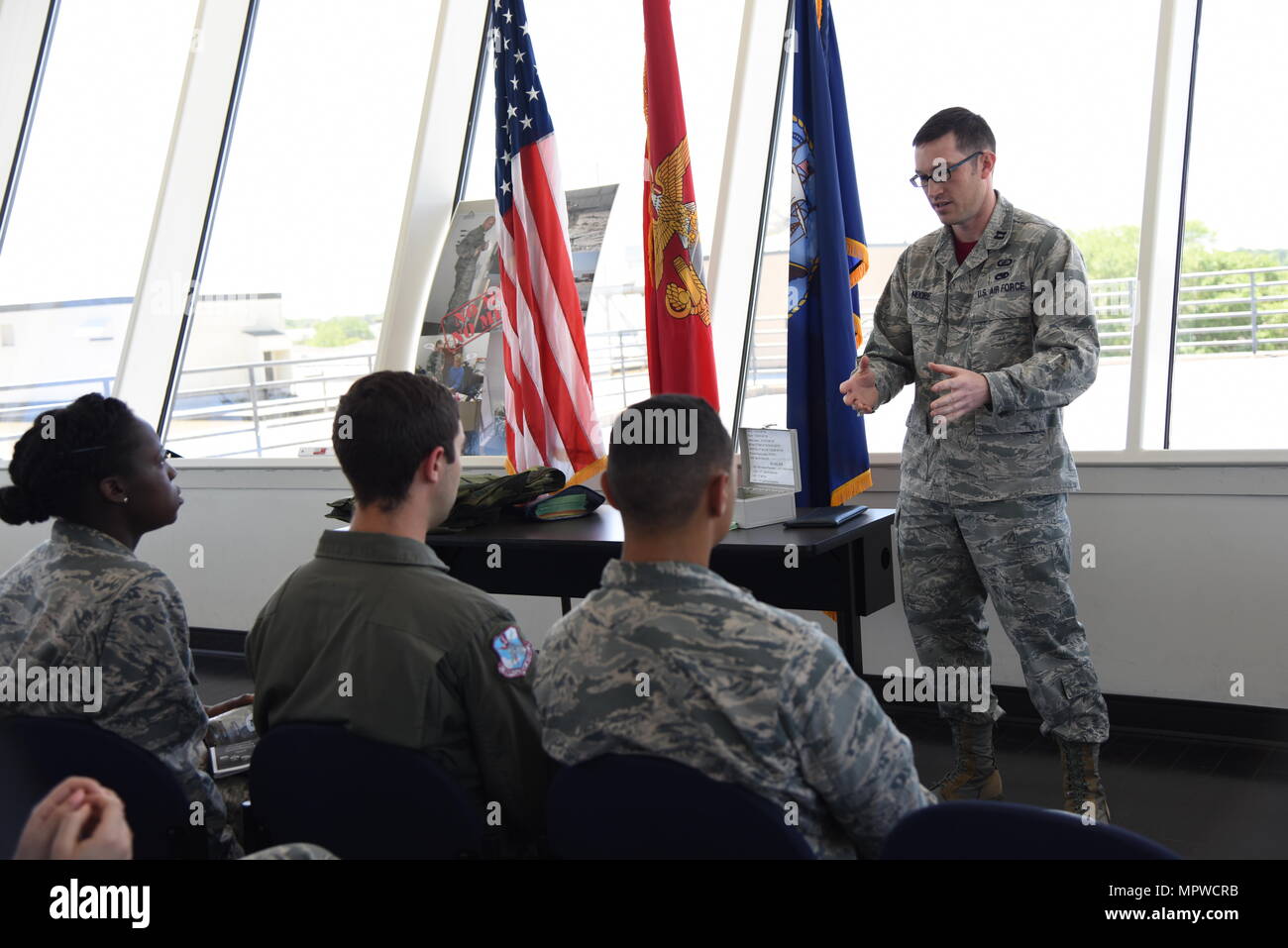 Capt. Nick Moore, 335th Training Squadron comptroller training flight ...
