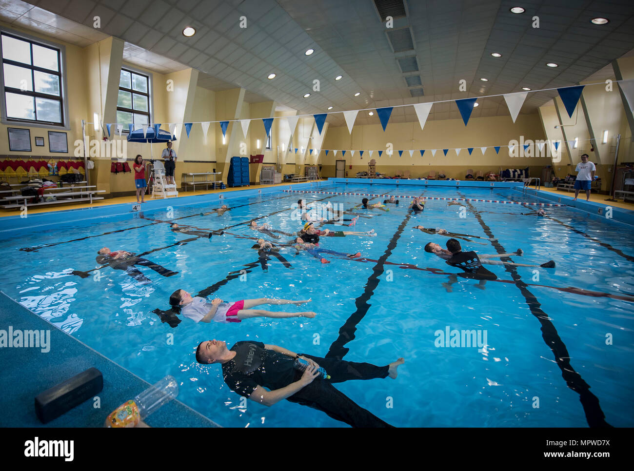Members from Misawa Air Base learn the technique of Uitemate, a water ...