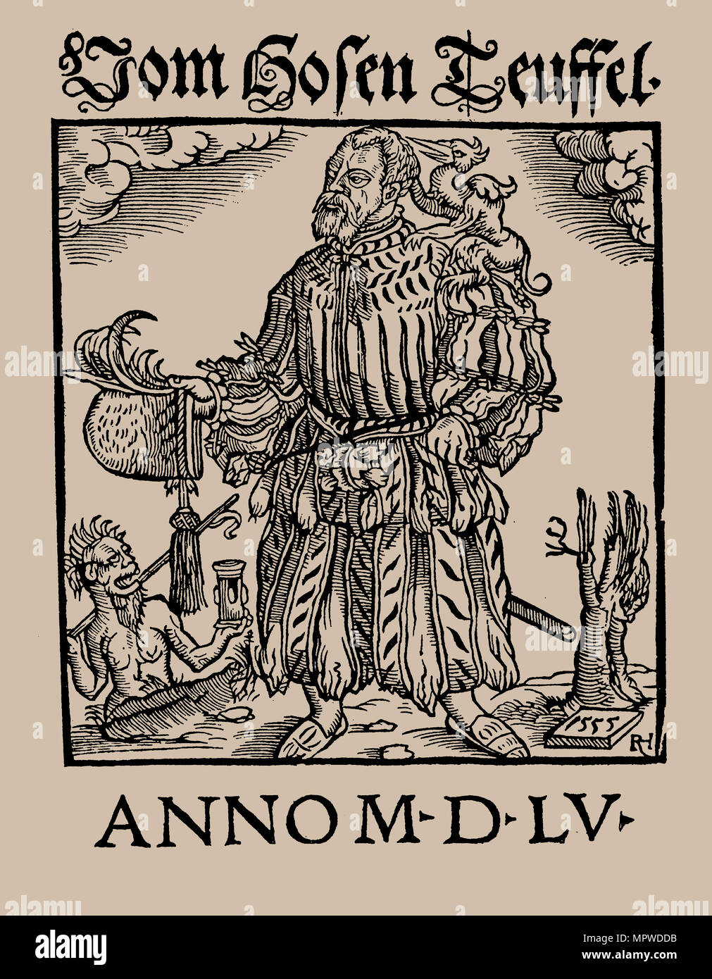 Andreas Musculus: The Trouser Devil (Vom Hosenteufel), 1555 Stock Photo ...