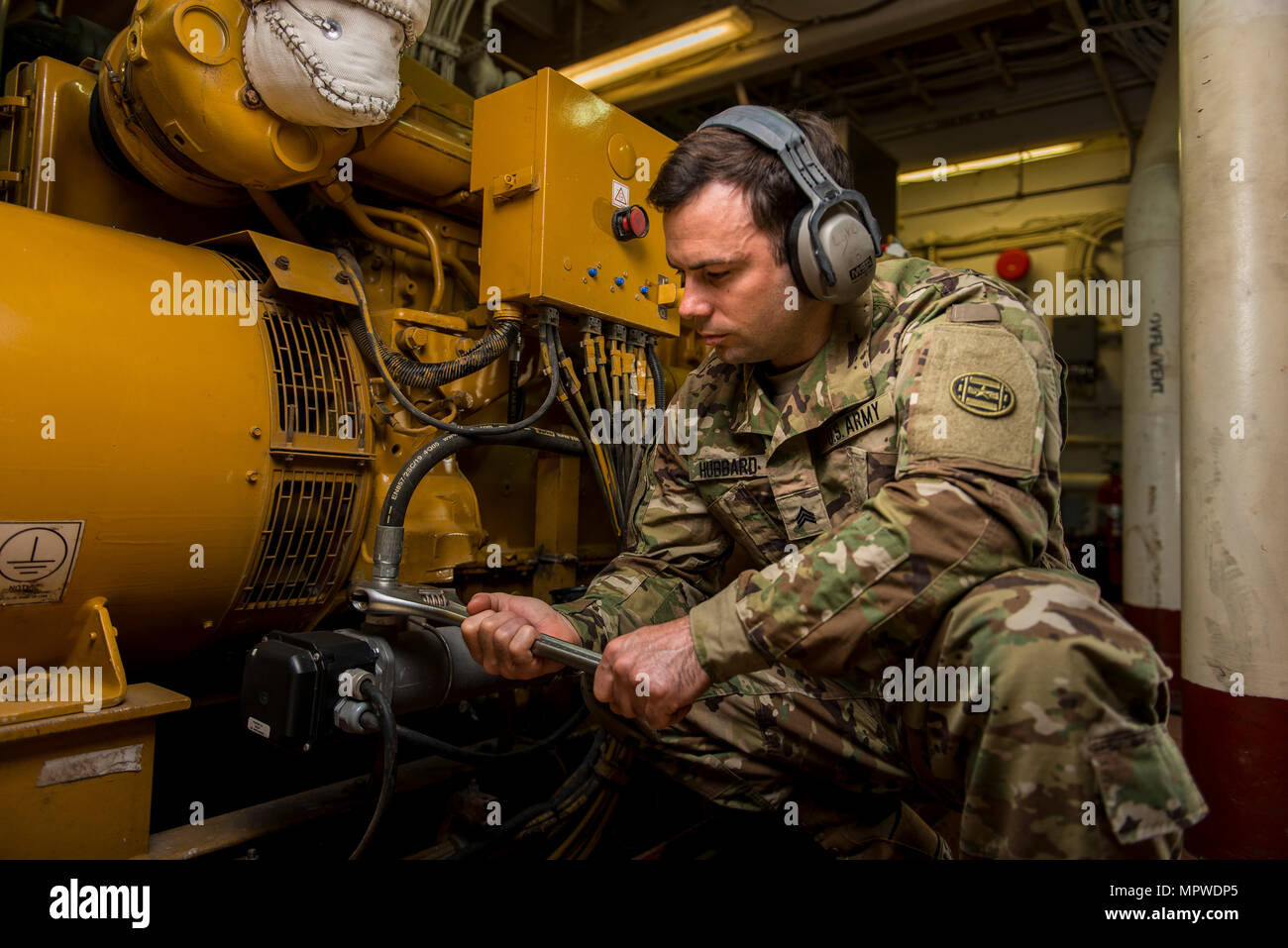 Sgt. Caleb Hubbard, a U.S. Army Reserve watercraft engineer Soldier ...
