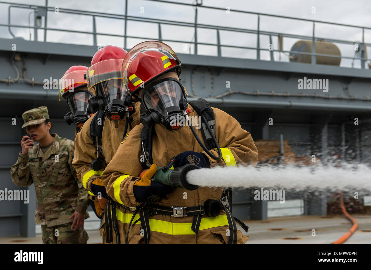 A team of U.S. Army Reserve watercraft operators from the 949th ...