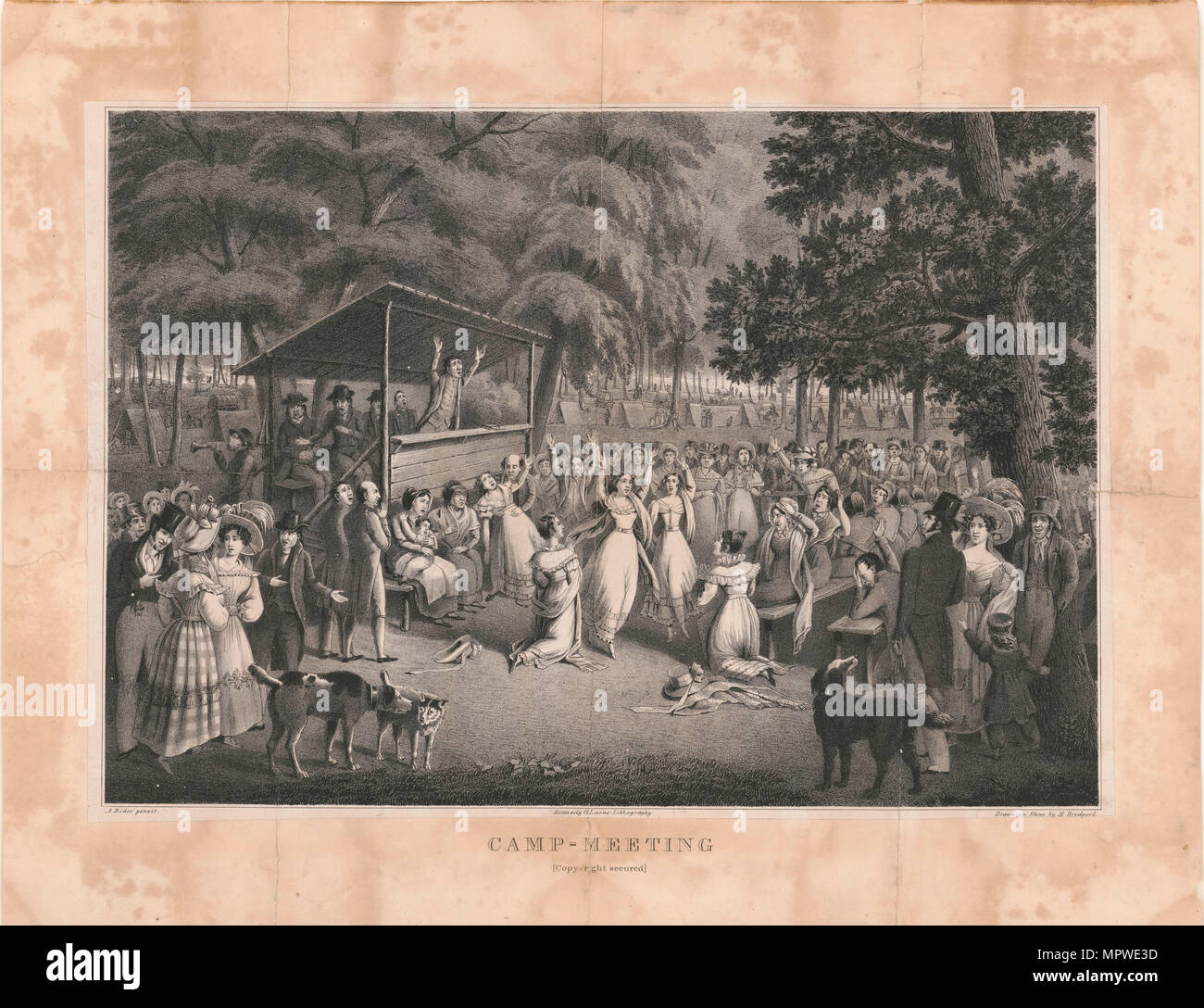 Methodist camp meeting hi-res stock photography and images - Alamy