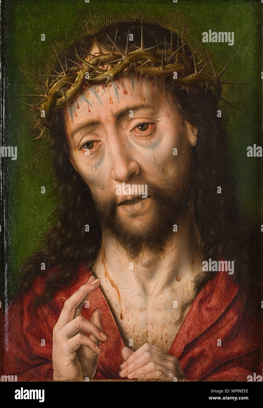 Christ with the crown of thorns, First Half of 16th cen Stock Photo - Alamy