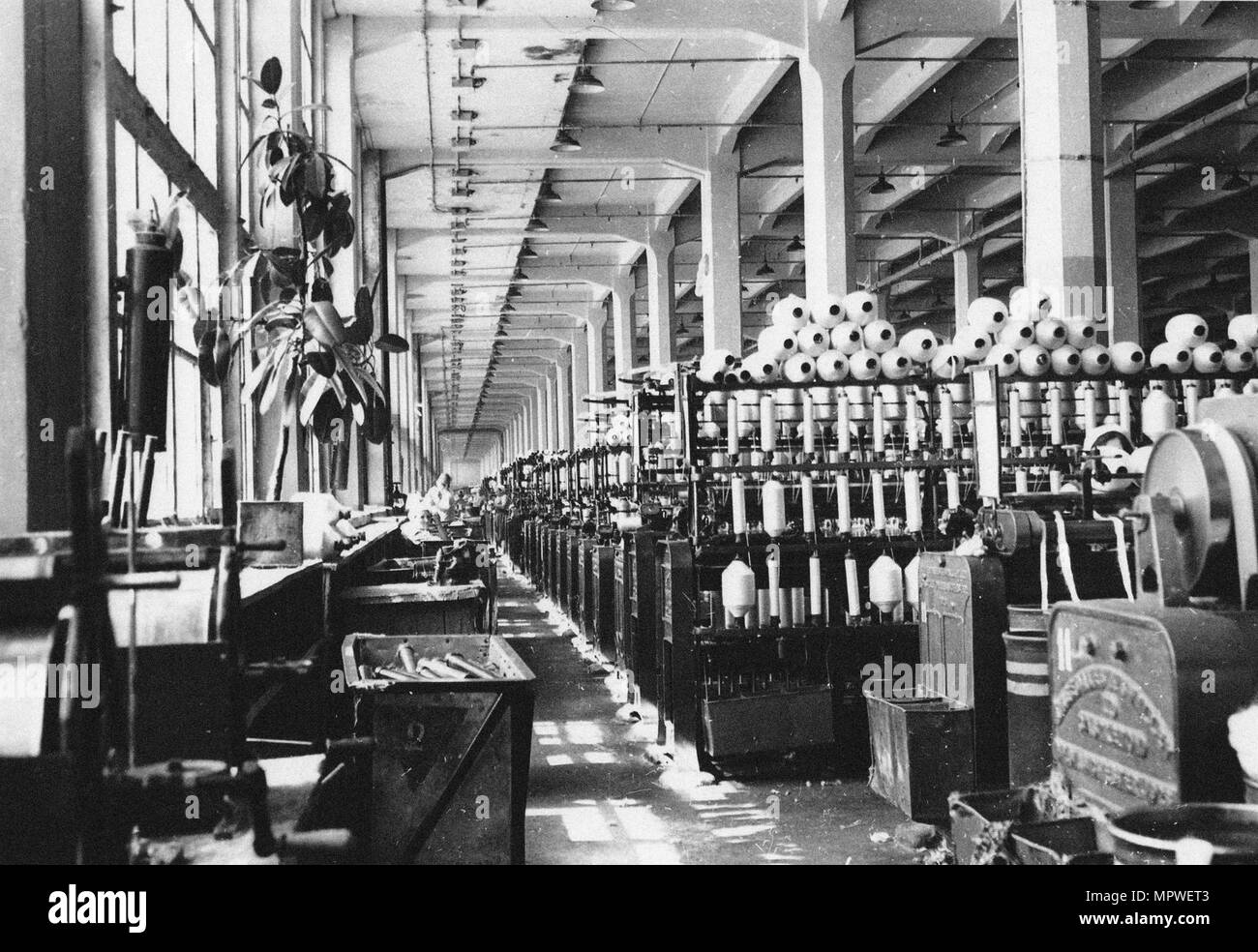 The cotton mill Black and White Stock Photos & Images - Alamy