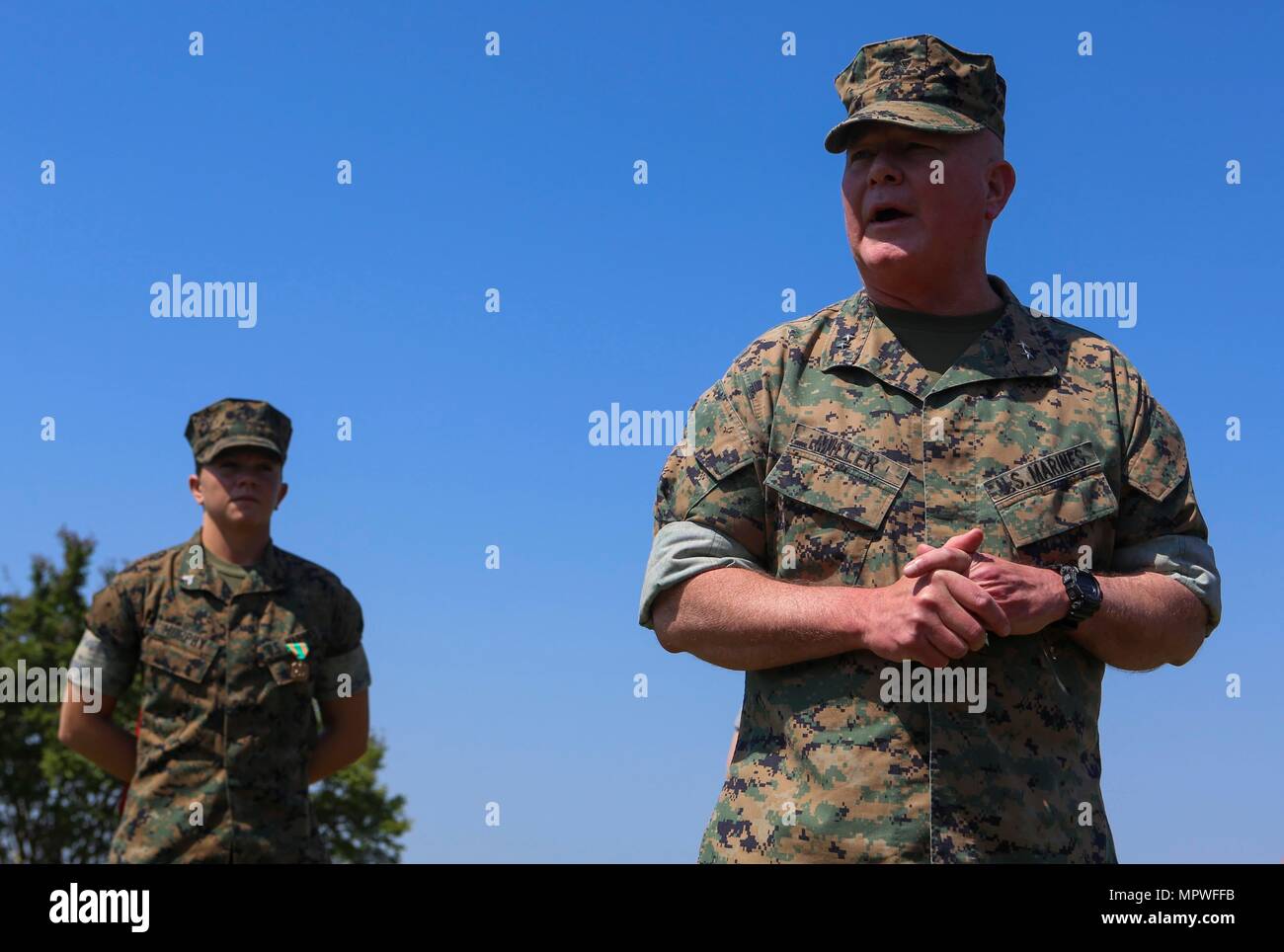 U.S Marine Corps Major General Walter Lee Miller Jr., Commanding ...