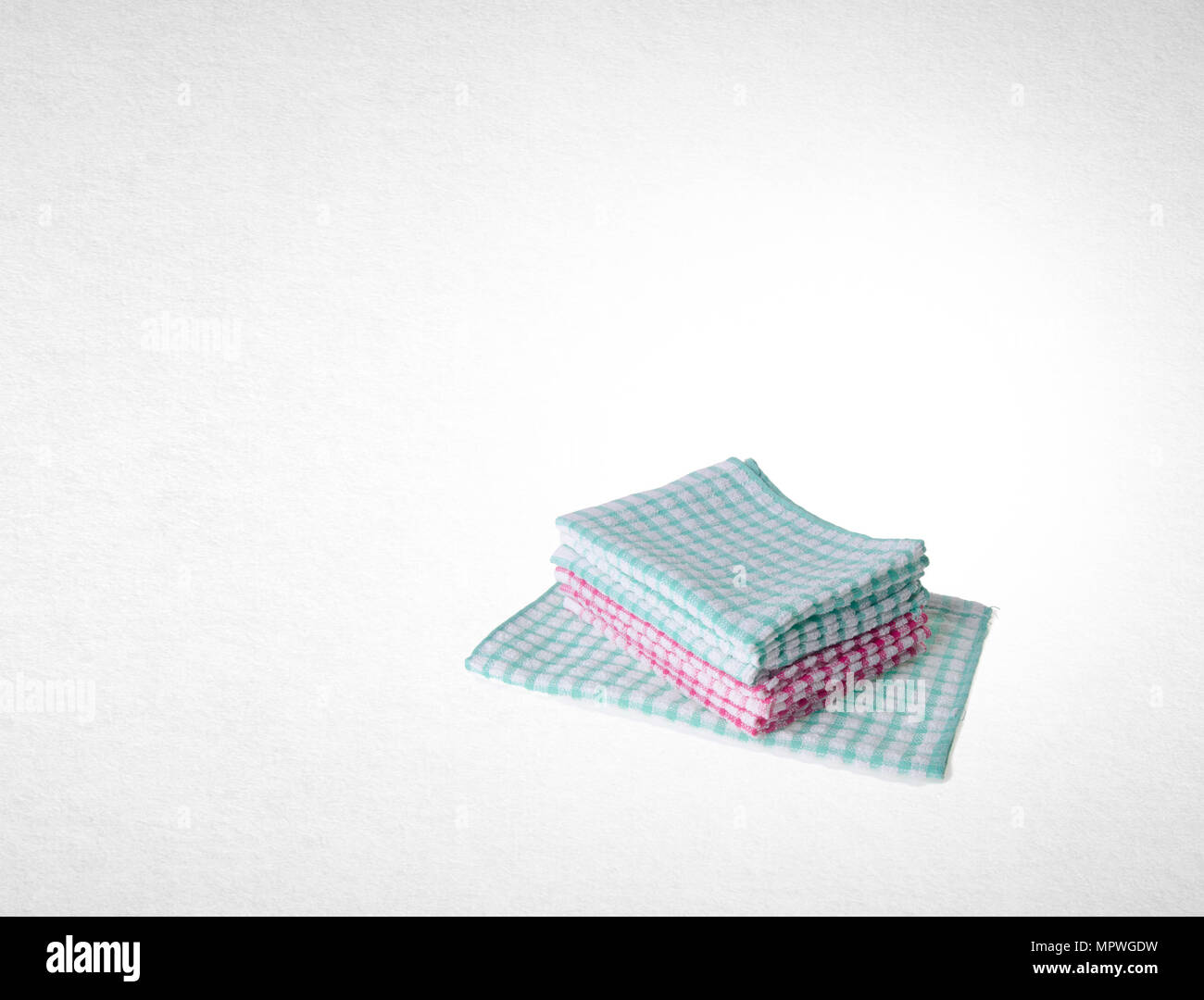 Kitchen towel on a white background Stock Photo - Alamy