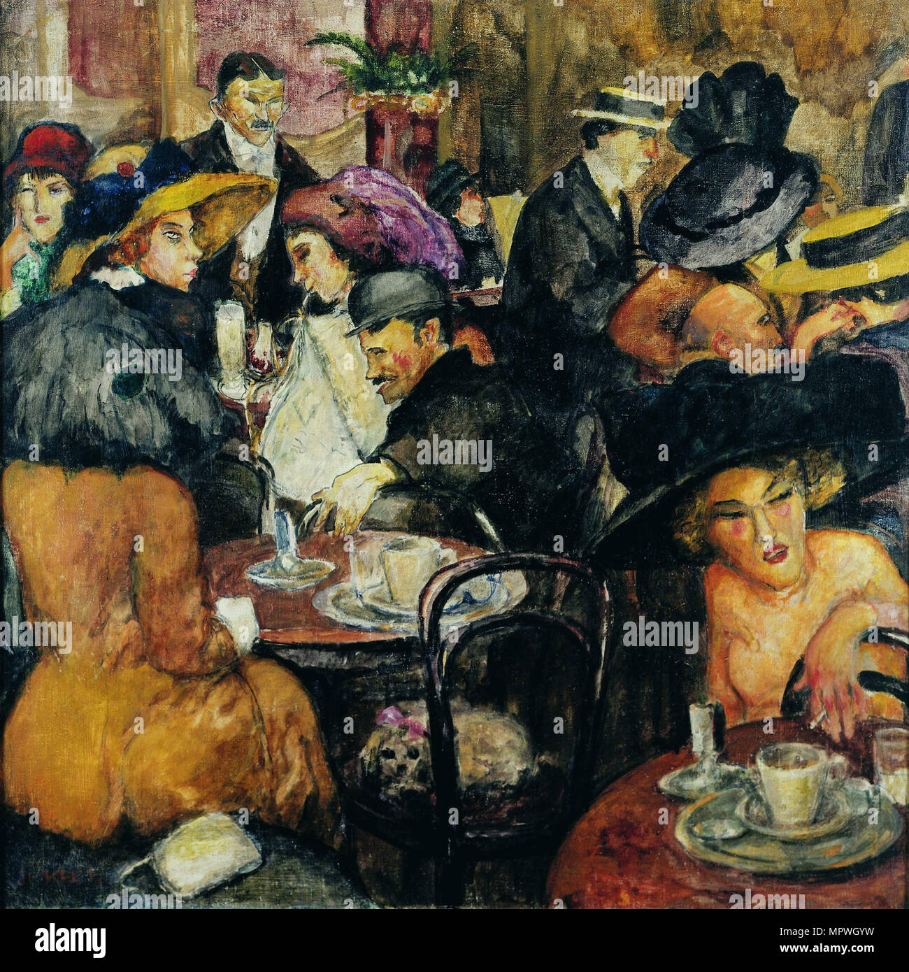 In the Romanesque Café, 1912 Stock Photo - Alamy