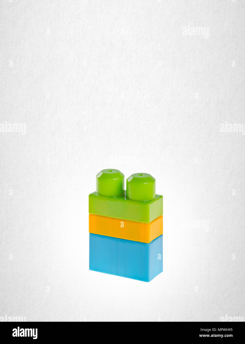 Plastic building blocks or colour blocks on a background Stock Photo ...