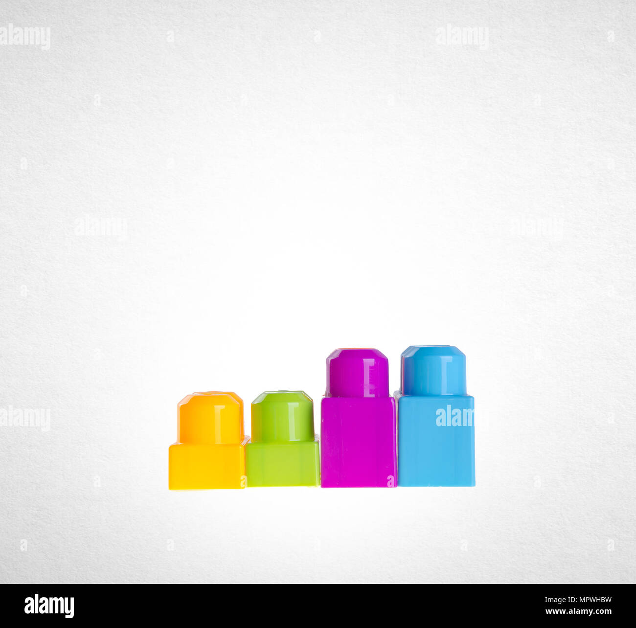 Plastic building blocks or colour blocks on a background Stock Photo ...