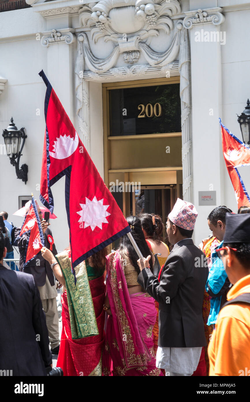 Nepal Day Parade, Madison Avenue, May 2018, NYC,USA Stock Photo - Alamy