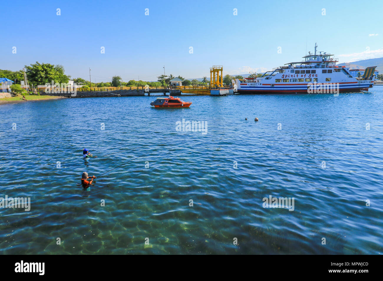 Kayangan Port, located in East Lombok regency, West Nusa Tenggara. Is a ...