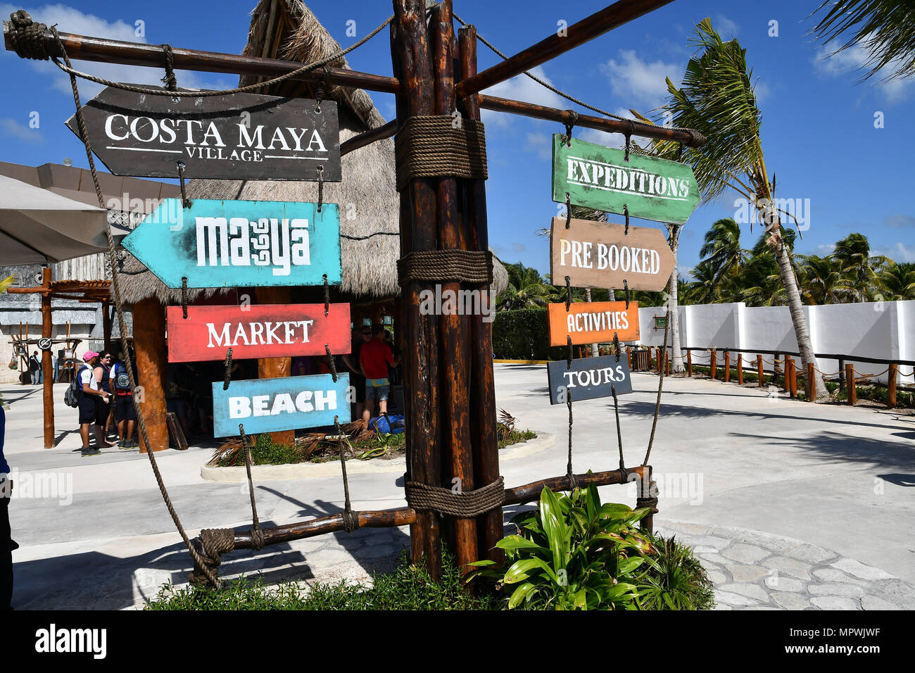 Costa Maya Mexico Caribbean Cruise High Resolution Stock Photography ...