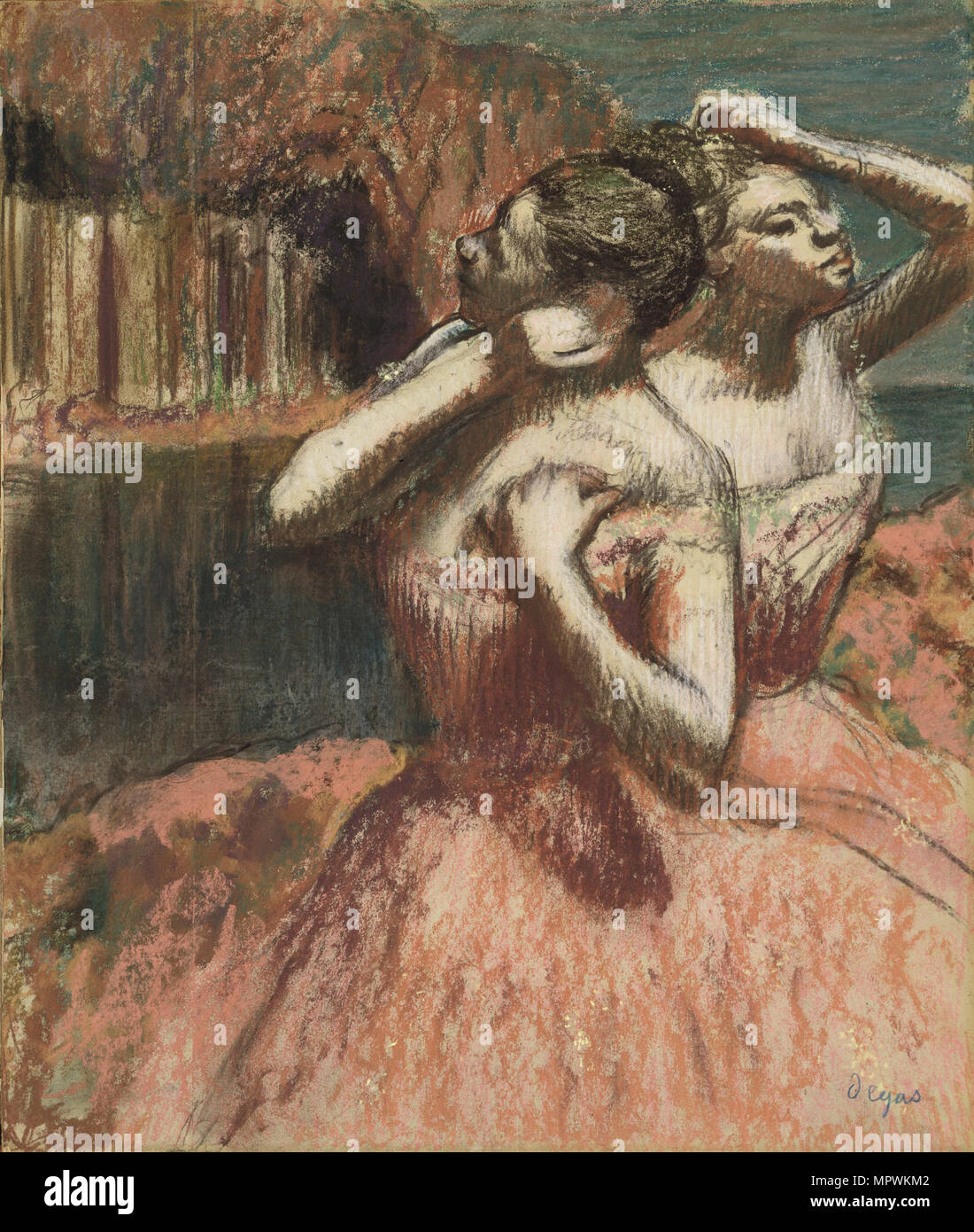 Edgar degas two blue dancers hi-res stock photography and images - Alamy