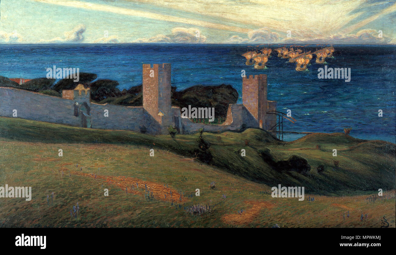 Vision. Scene from Visby, 1894 Stock Photo - Alamy