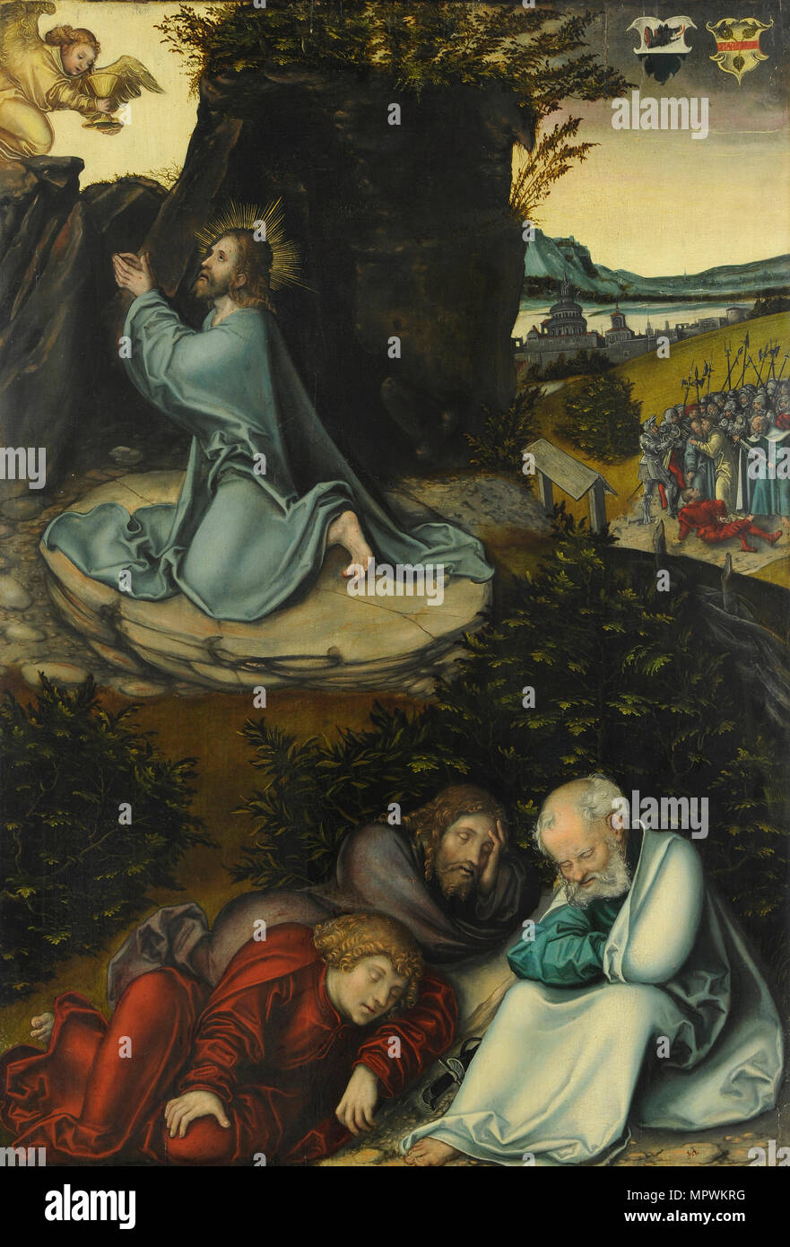 The agony of christ in the garden of olives hi-res stock photography ...