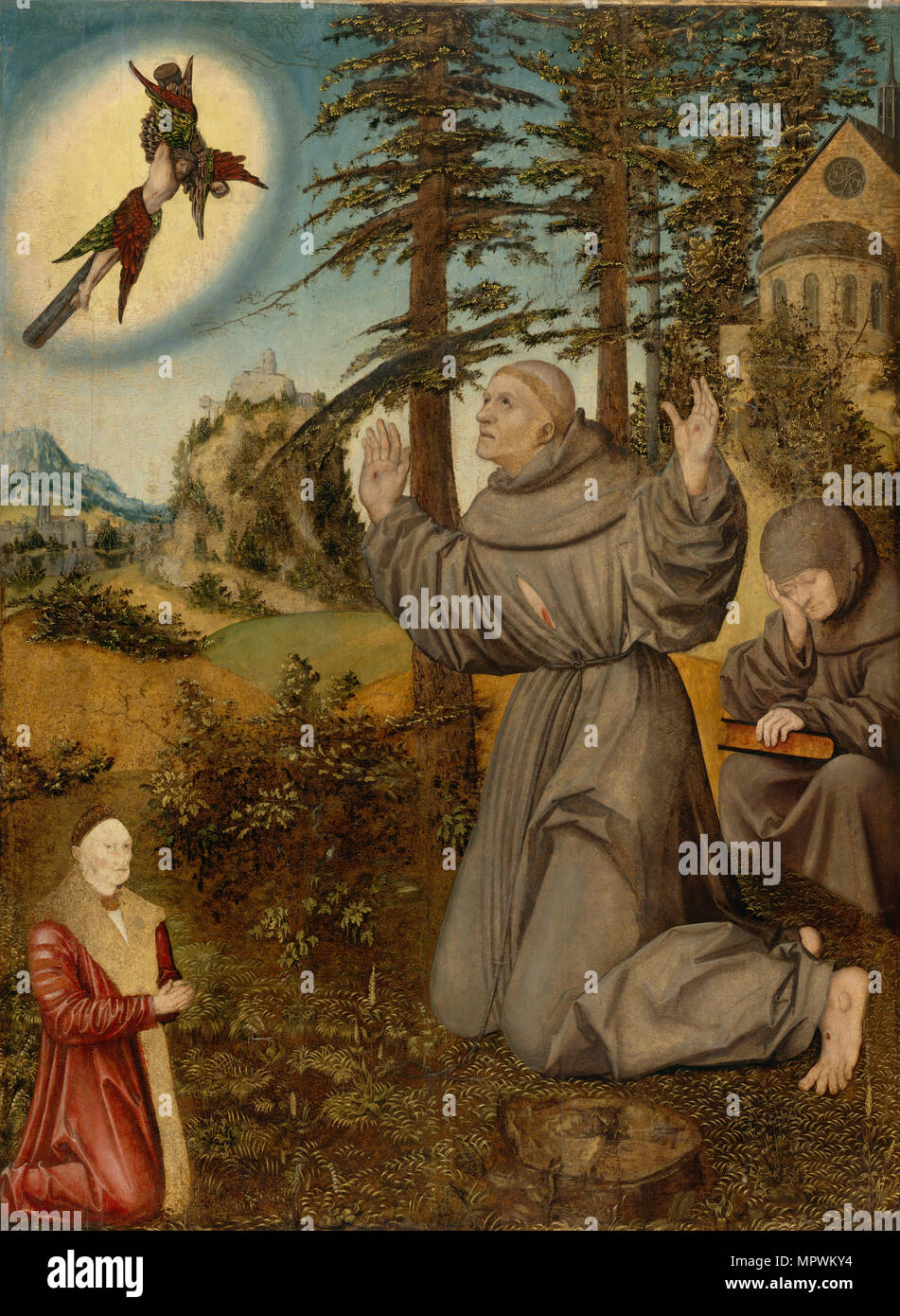 Stigmatization of Saint Francis, ca 1510-1515 Stock Photo - Alamy