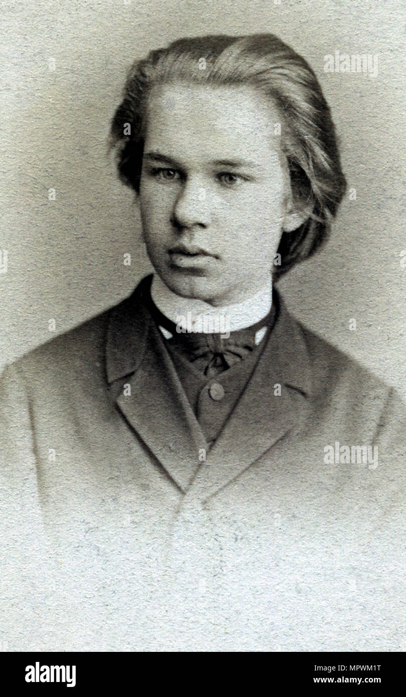 Portrait of the Composer Sergei Ivanovich Taneyev (1856-1915) as ...