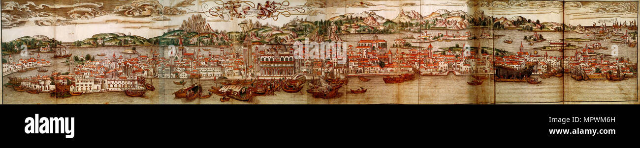 View of Venice. From: Peregrinatio in terram sanctam, 1486 Stock Photo ...