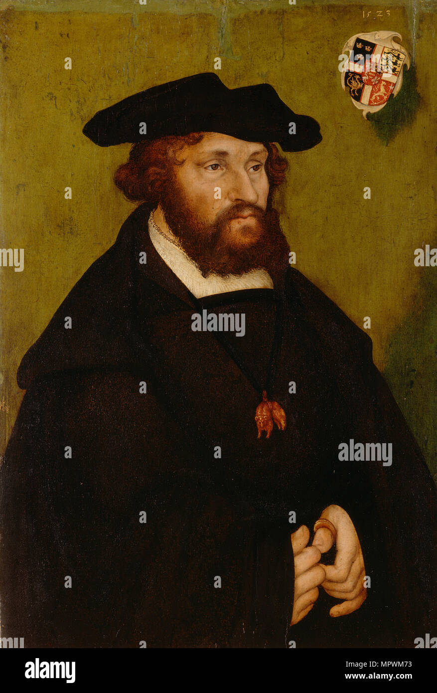 Portrait of the King Christian II of Denmark (1481-1559), 1523 Stock ...