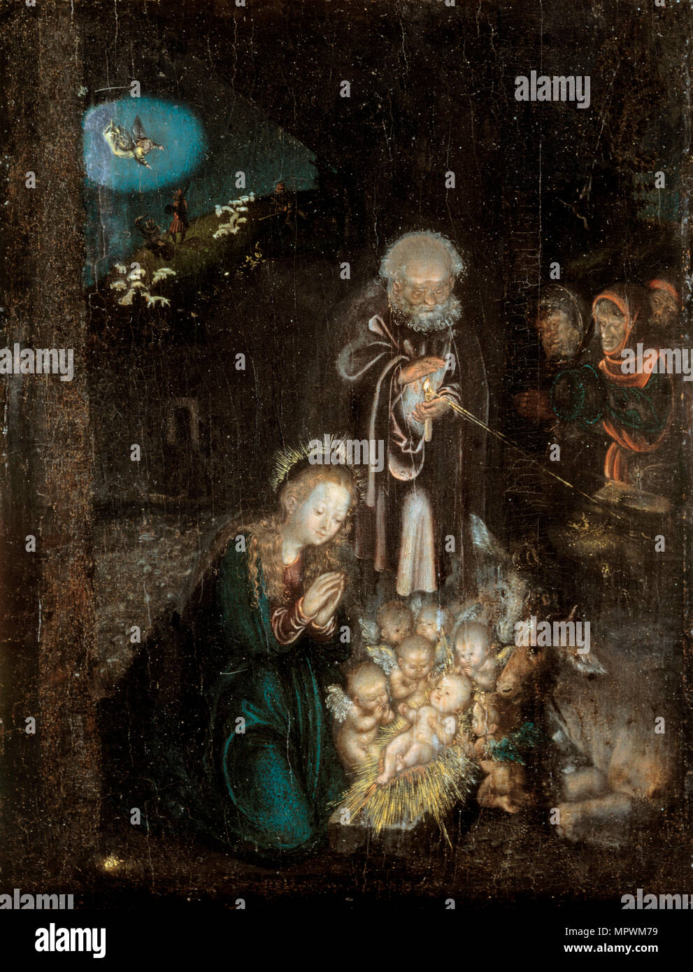 Nativity painting renaissance hi-res stock photography and images - Alamy