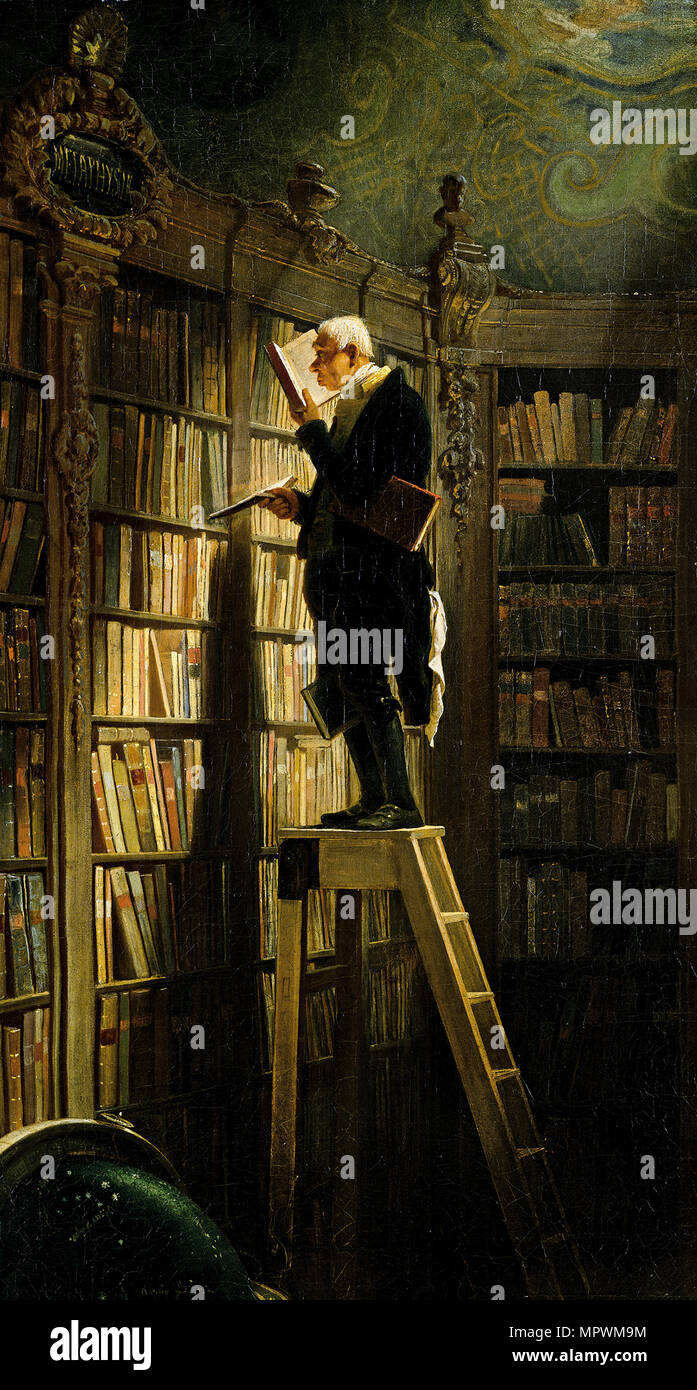 The bookworm carl spitzweg hi-res stock photography and images - Alamy