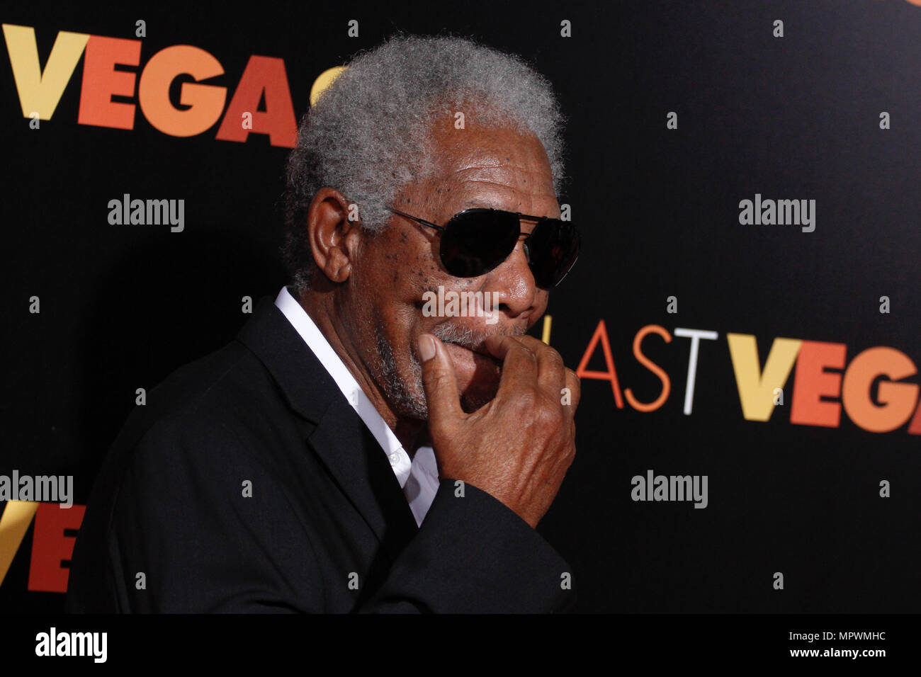 Actor Morgan Freeman attends the 'Last Vegas' premiere at the Ziegfeld ...