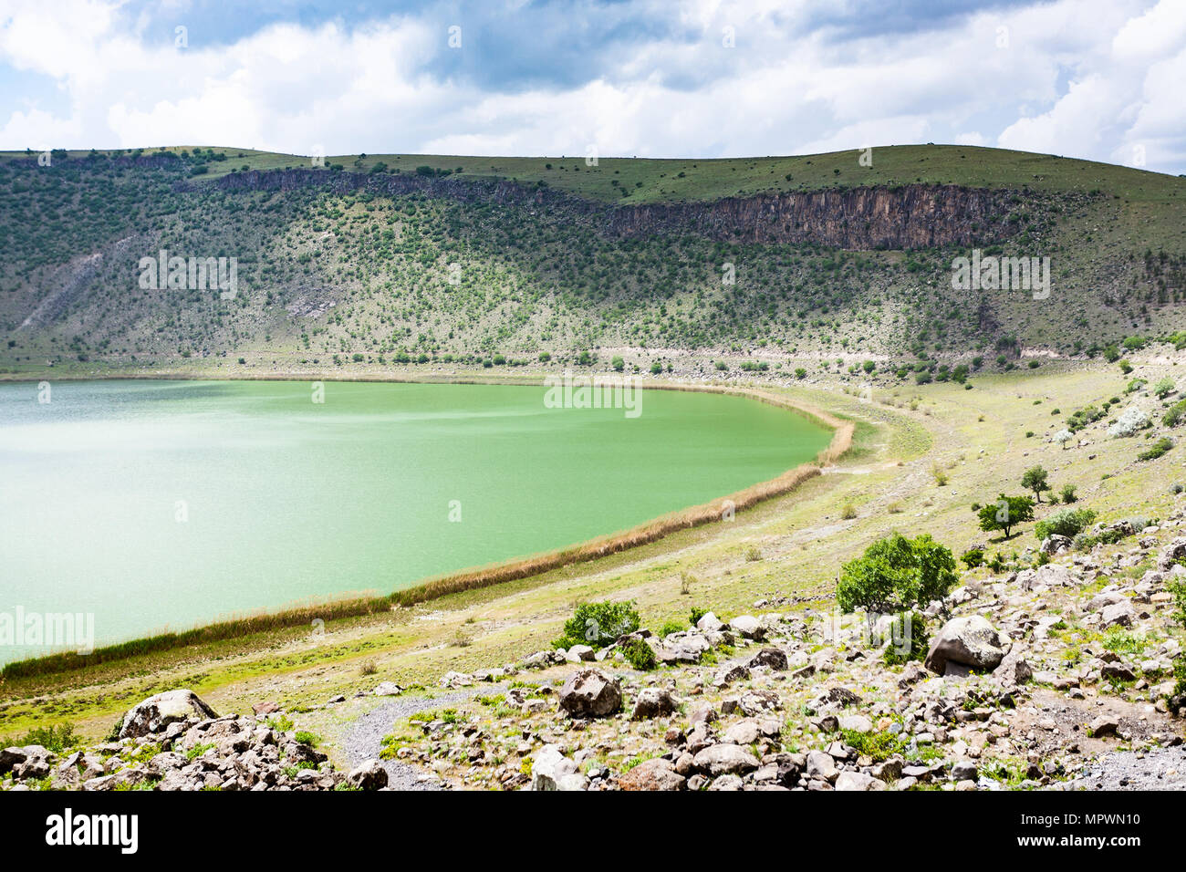 Travel to Turkey - beach of Narlıgol Crater Lake (Lake Nar) in ...