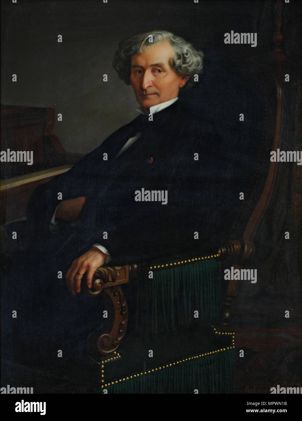 Portrait of the composer Hector Berlioz (1803-1869), 1865 Stock Photo ...