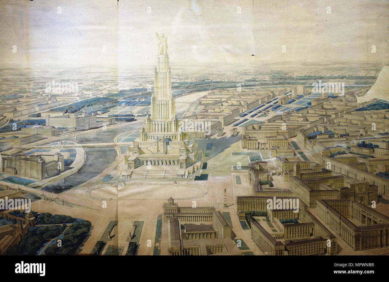 The Palace of the Soviets, 1944 Stock Photo - Alamy