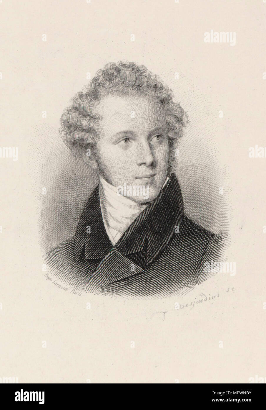 Portrait of the composer Vincenzo Bellini (1801-1835 Stock Photo - Alamy