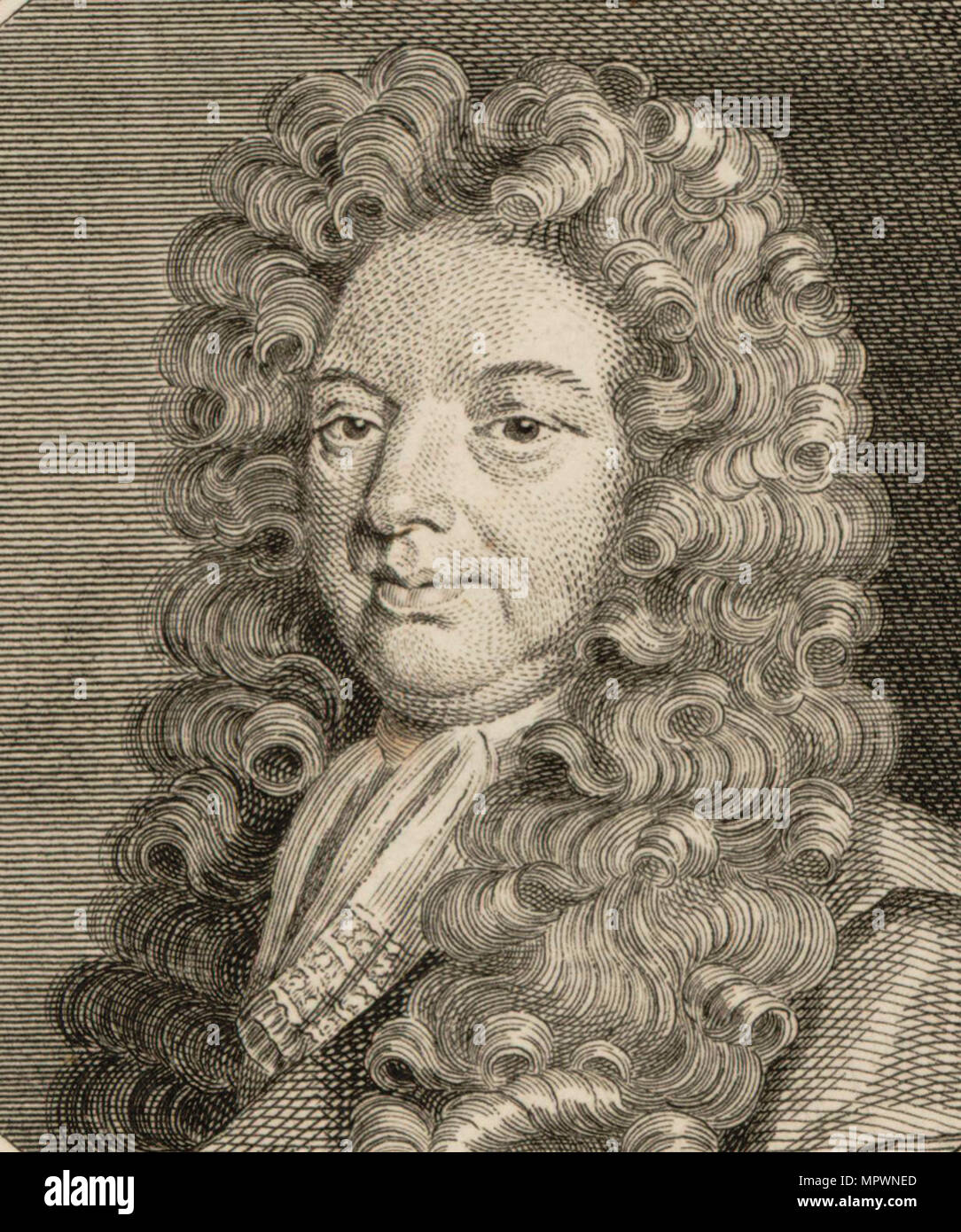 Portrait of the composer John Blow (1649-1708), um 1700 Stock Photo - Alamy