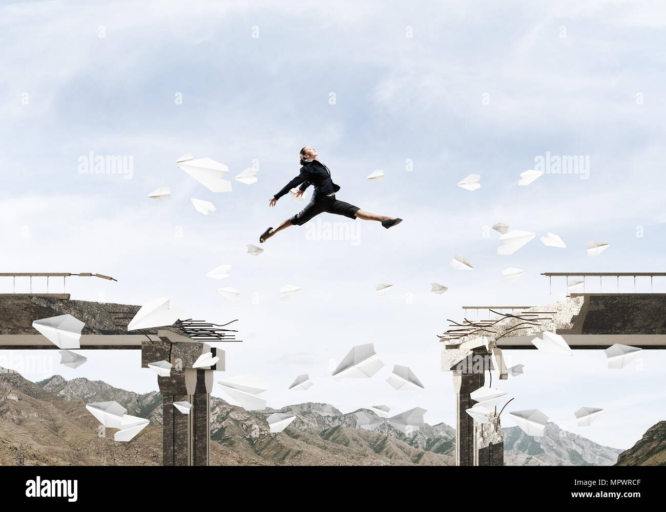Problems and difficulties overcoming concept Stock Photo - Alamy
