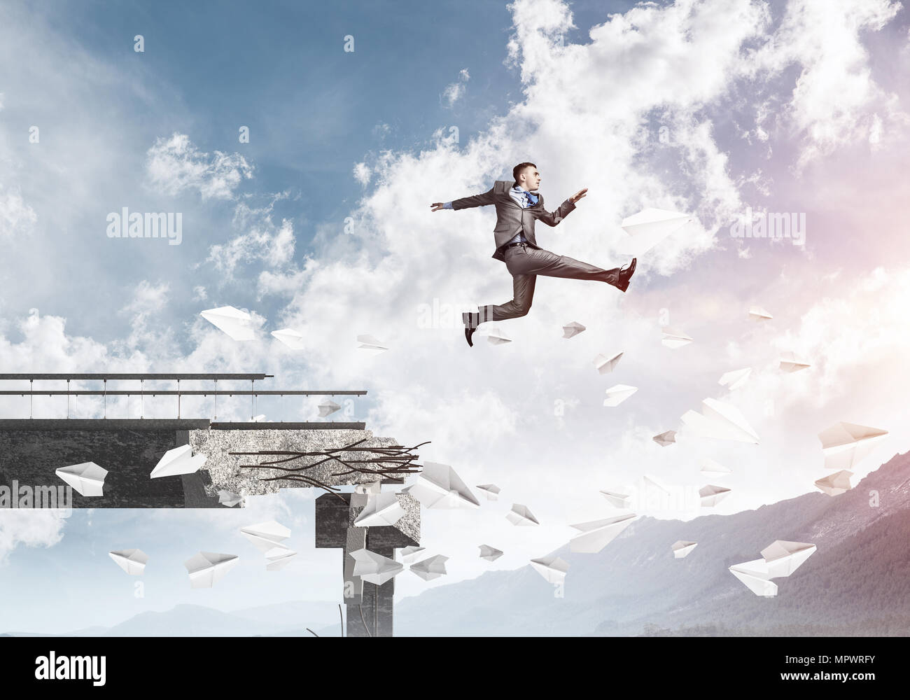 Problems and difficulties overcoming concept Stock Photo - Alamy