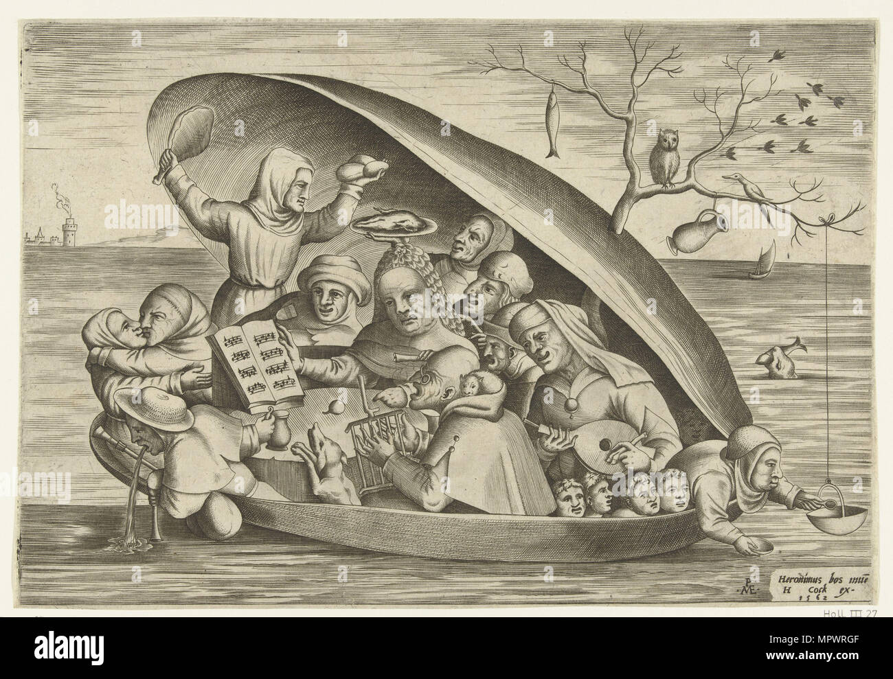 Merrymakers in a Mussel at Sea, 1562 Stock Photo - Alamy