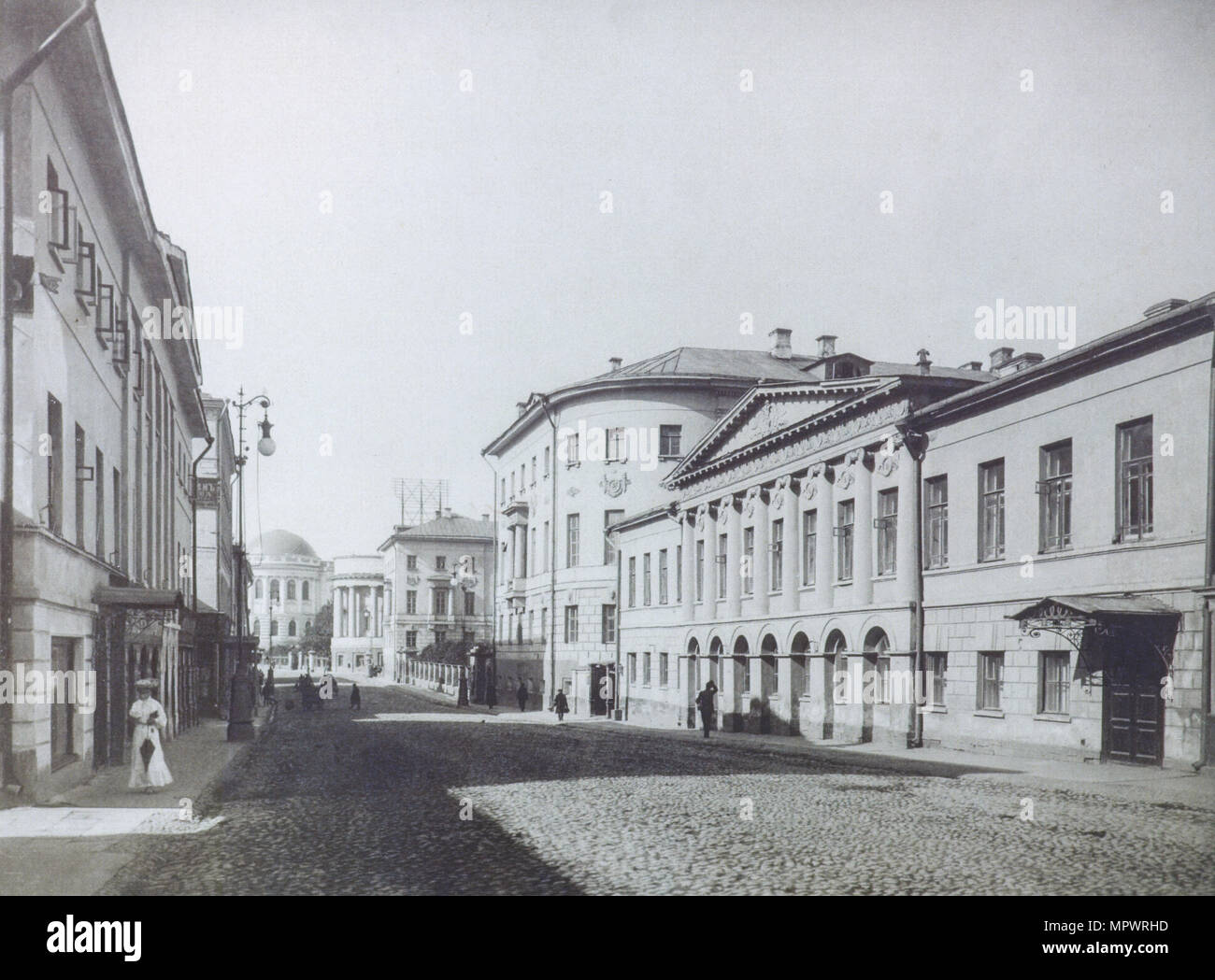 Mokhovaya Street in Moscow, 1890s Stock Photo - Alamy