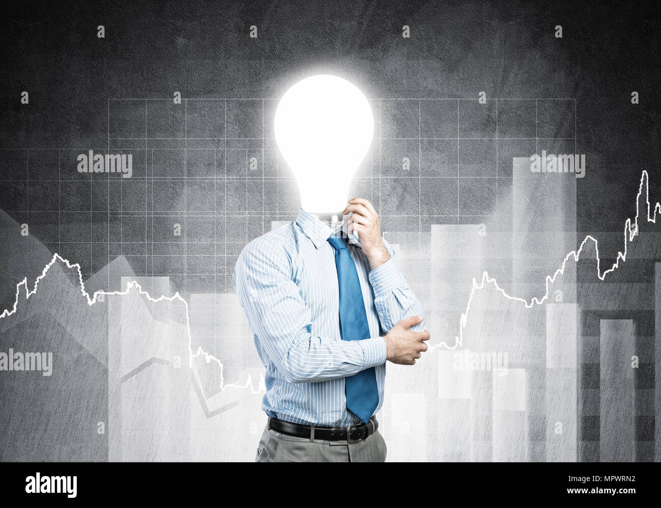 Man thinking over his idea Stock Photo - Alamy