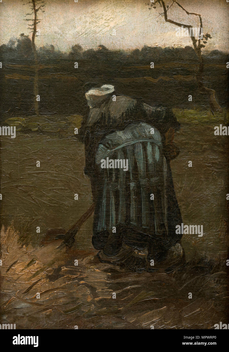 Peasant woman digging 1885 vincent van gogh hi-res stock photography ...