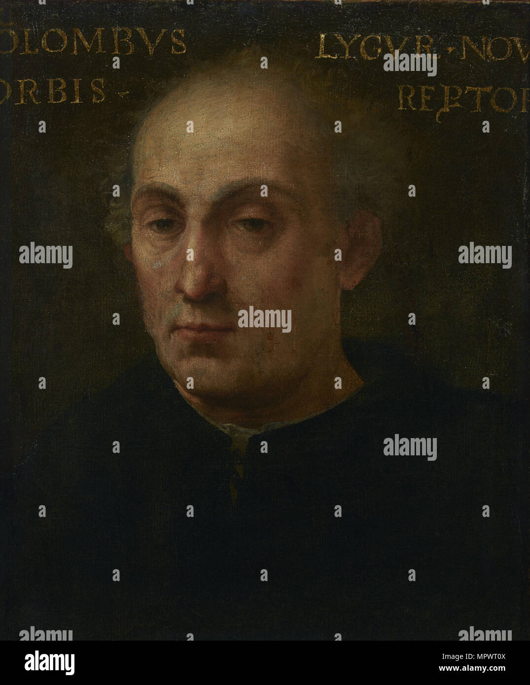 Portrait of Christopher Columbus, ca 1525-1537 Stock Photo - Alamy