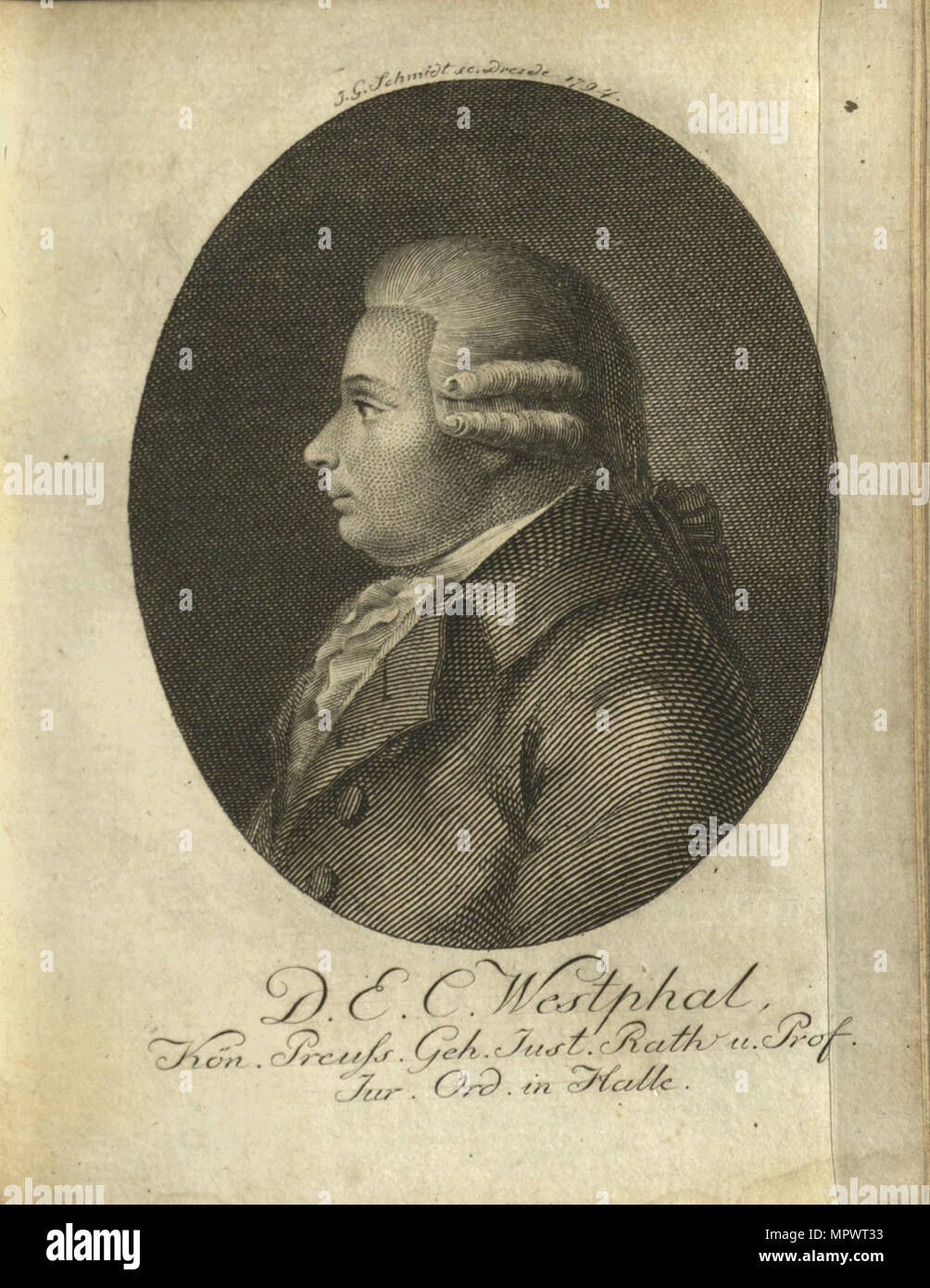 Portrait of Ernst Christian Westphal (1737-1792) , 1794 Stock Photo - Alamy