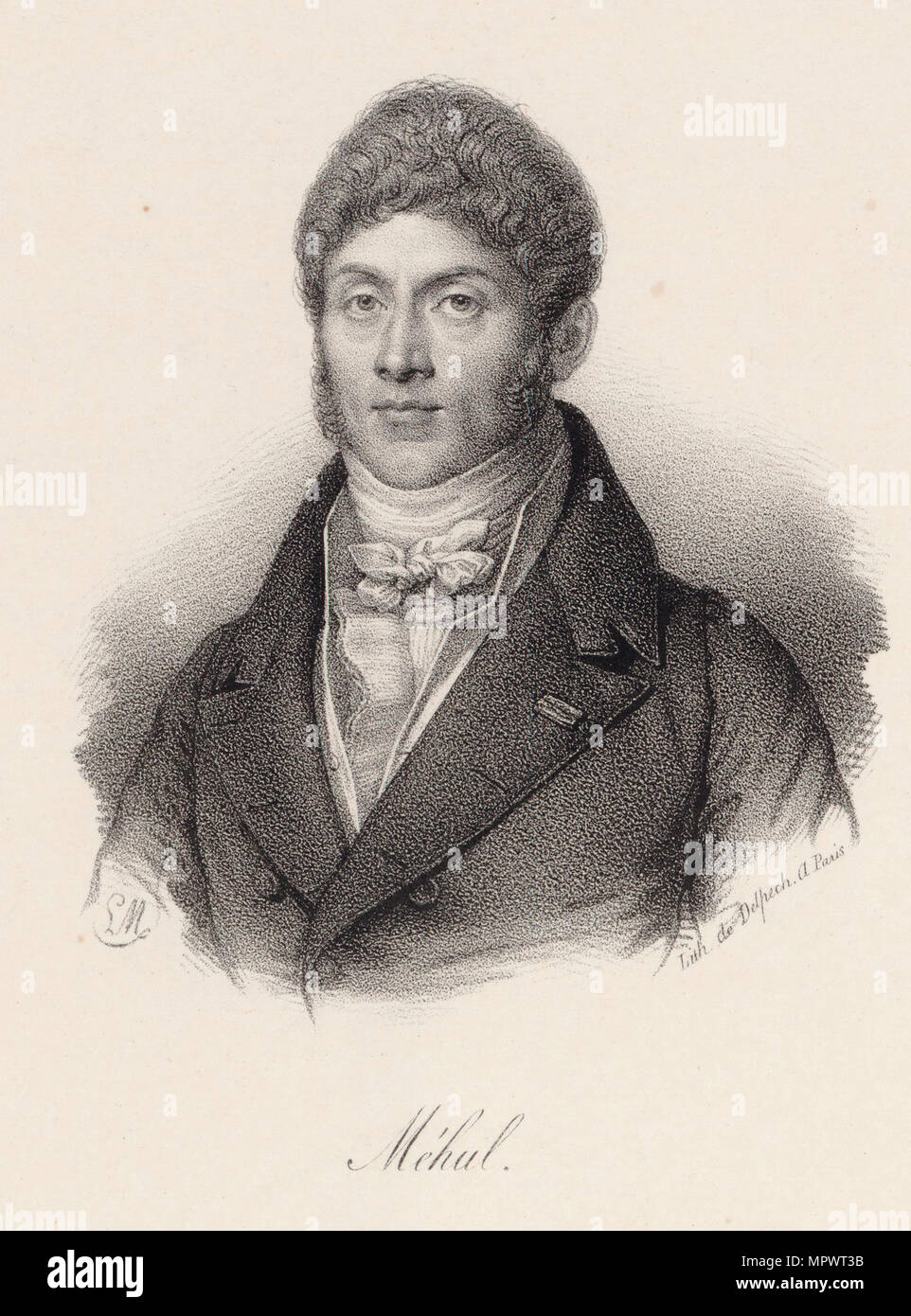 Portrait of Étienne-Nicolas Méhul (1763-1817 Stock Photo - Alamy