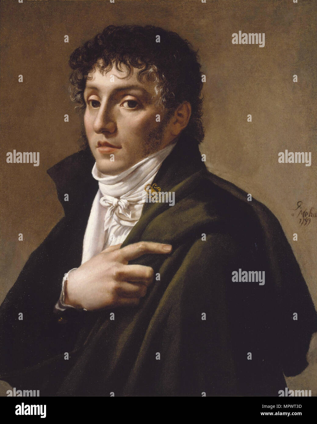 Portrait of Étienne-Nicolas Méhul (1763-1817), 1799 Stock Photo - Alamy
