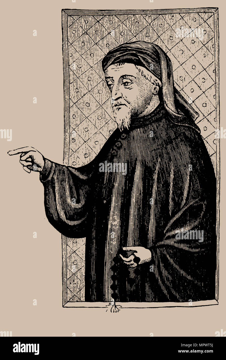 Geoffrey chaucer portrait hi-res stock photography and images - Alamy