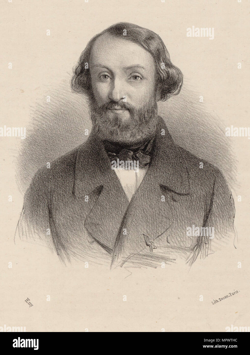 Portrait of the composer Albert Grisar (1808-1869), 1850 Stock Photo ...