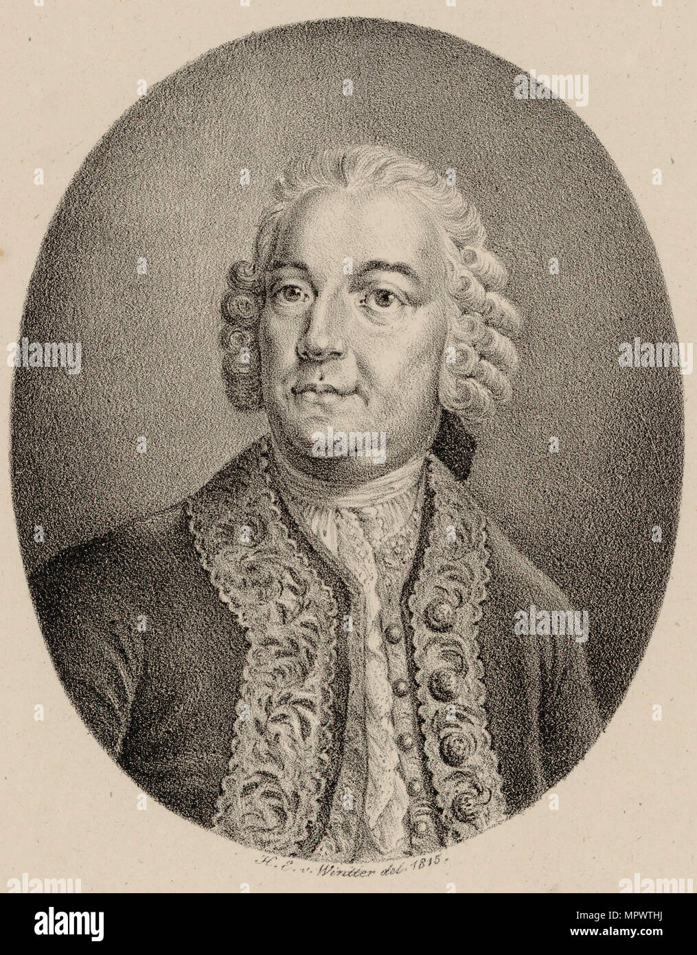 Portrait of the composer and singer Carl Heinrich Graun (1704-1759 ...