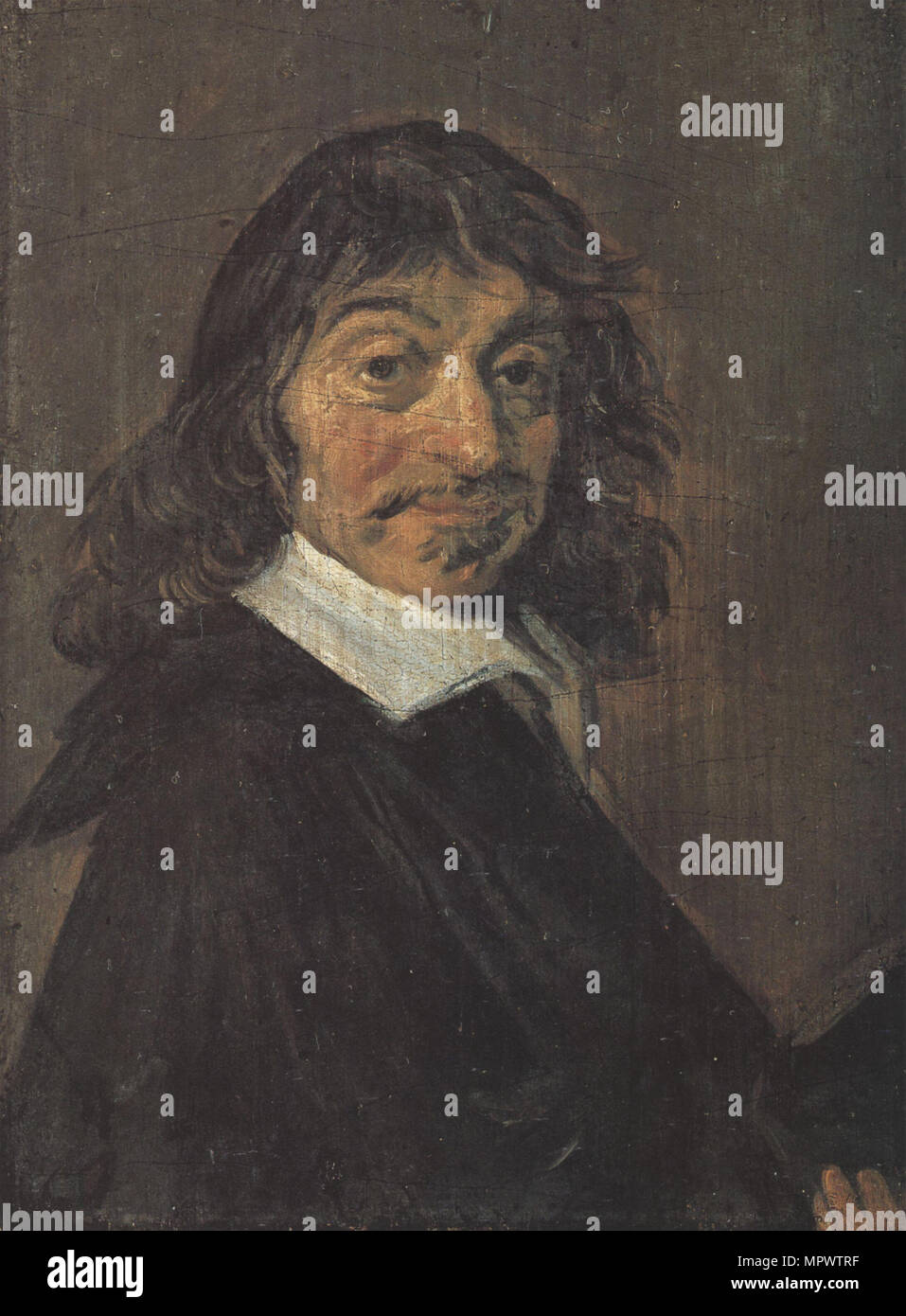 Portrait of the philosopher René Descartes (1596-1650), ca 1649 Stock ...