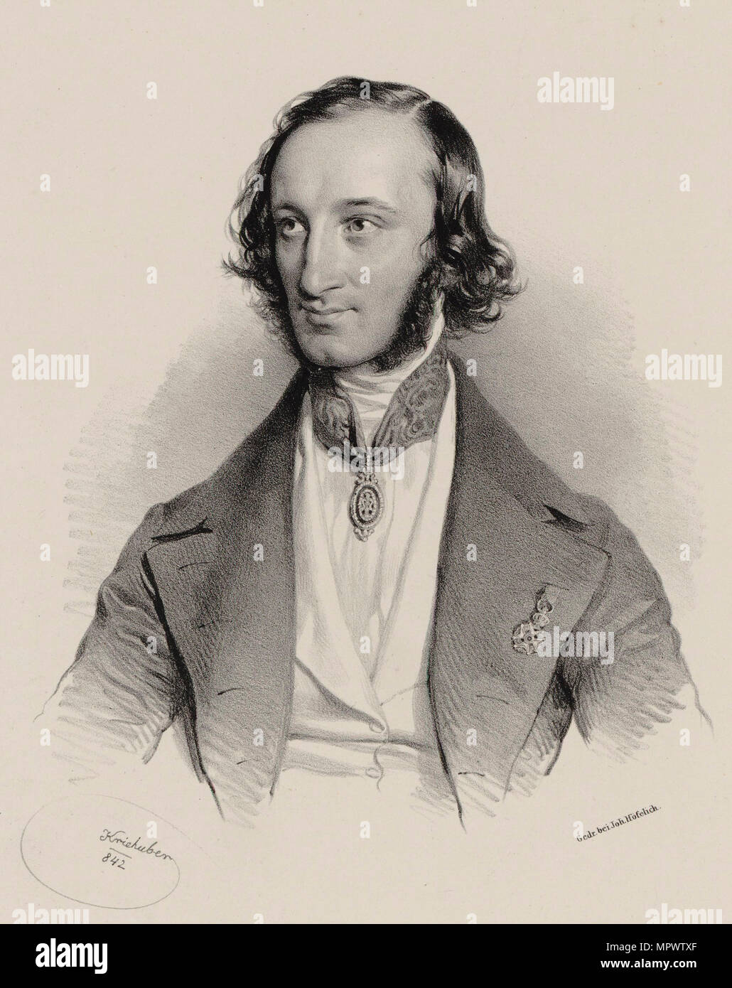 Portrait of the violinist and composer Theodor Haumann (1808-1878 ...