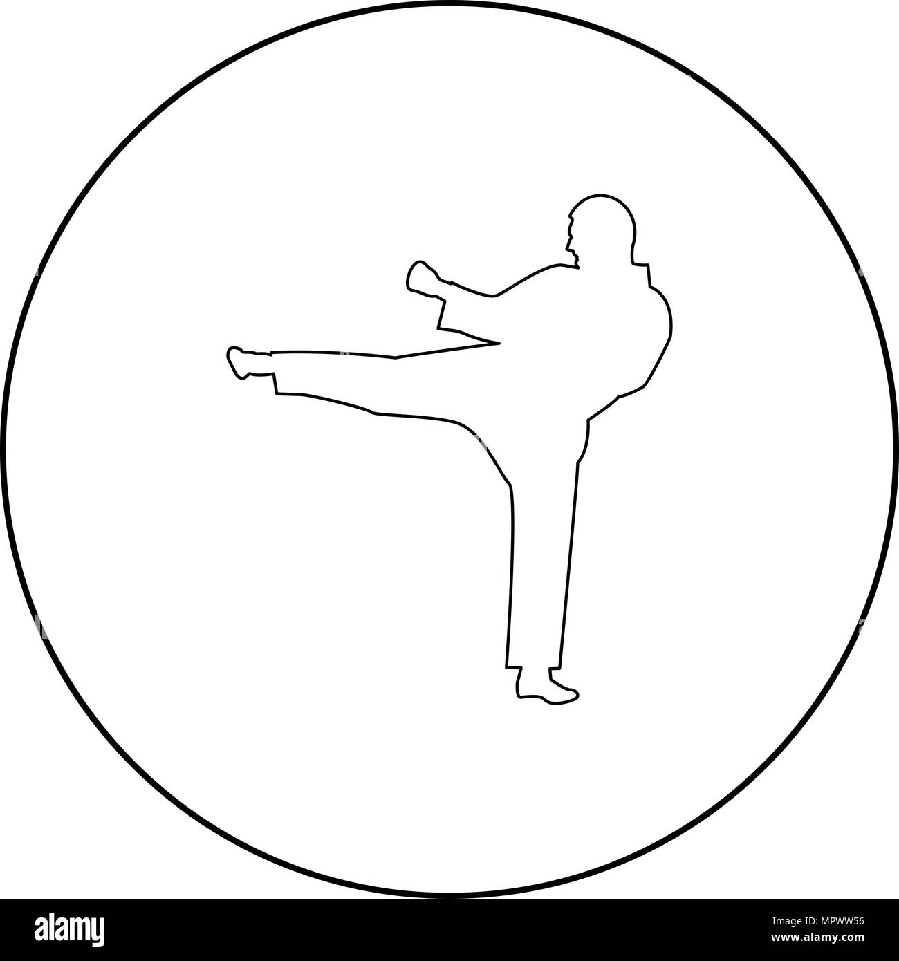 Judo kick Black and White Stock Photos & Images - Alamy