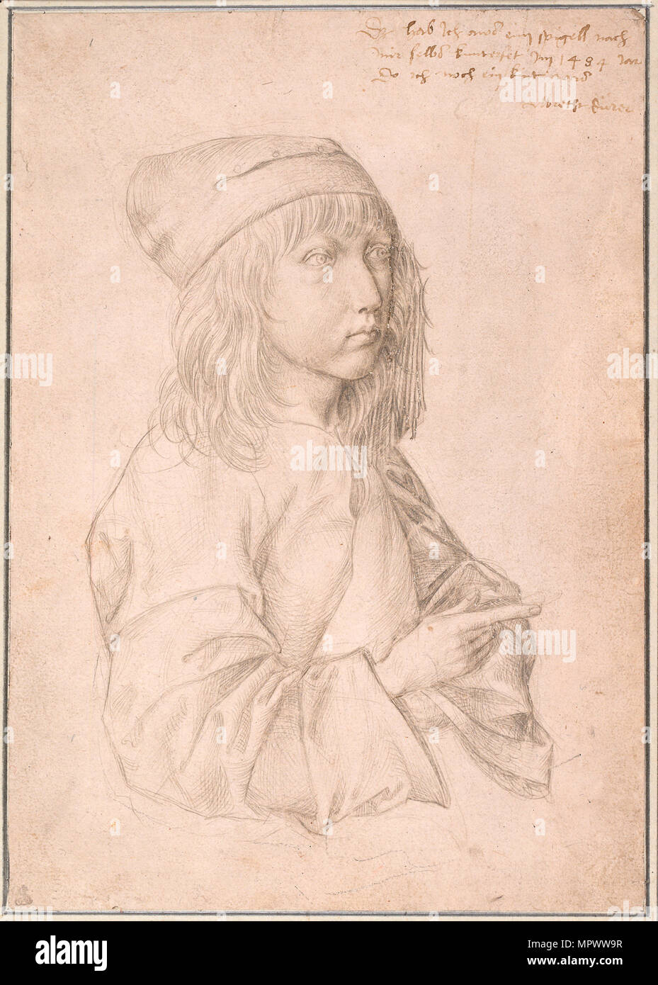 Self-portrait at the age of thirteen, 1484 Stock Photo - Alamy