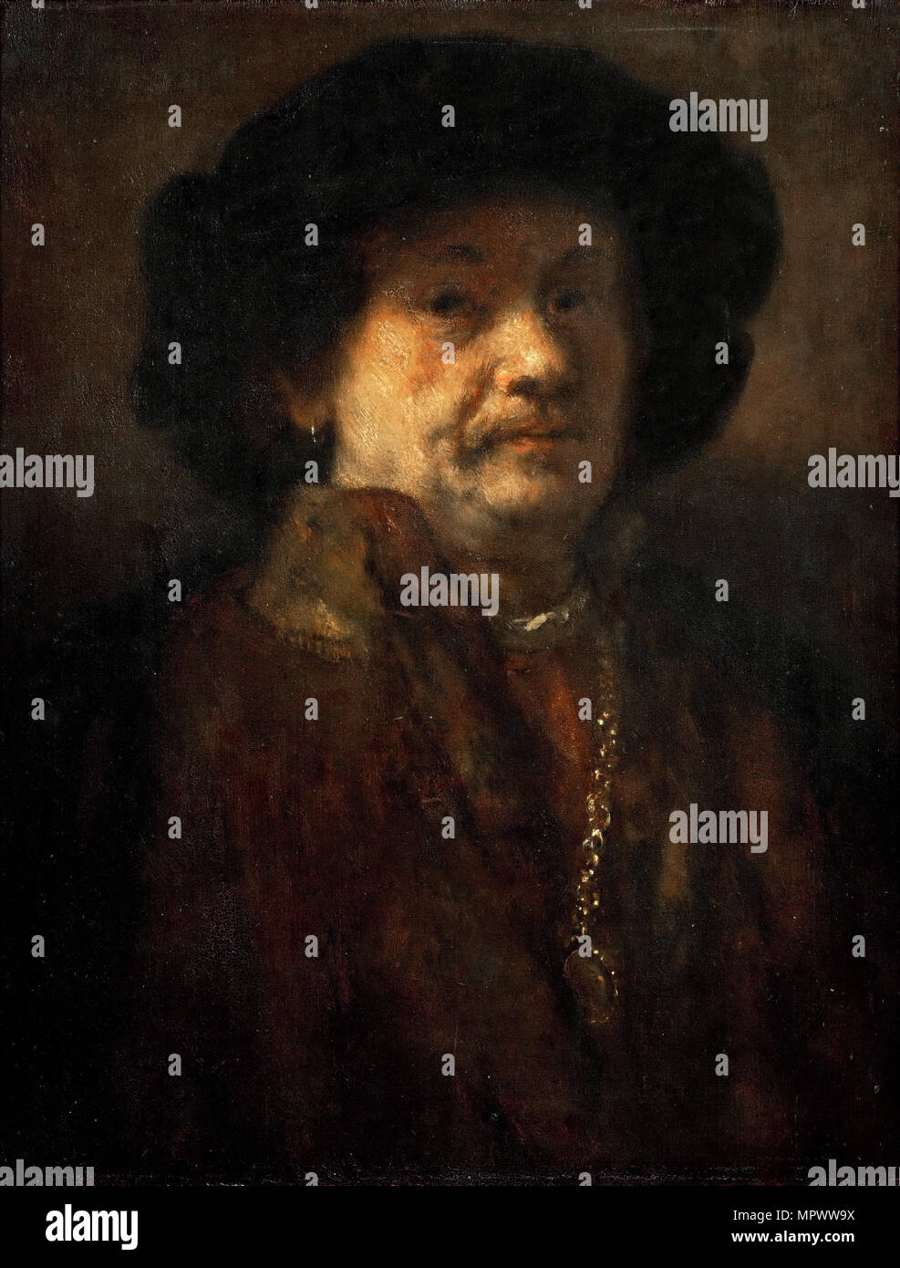 Self portrait in fur coat hi-res stock photography and images - Alamy