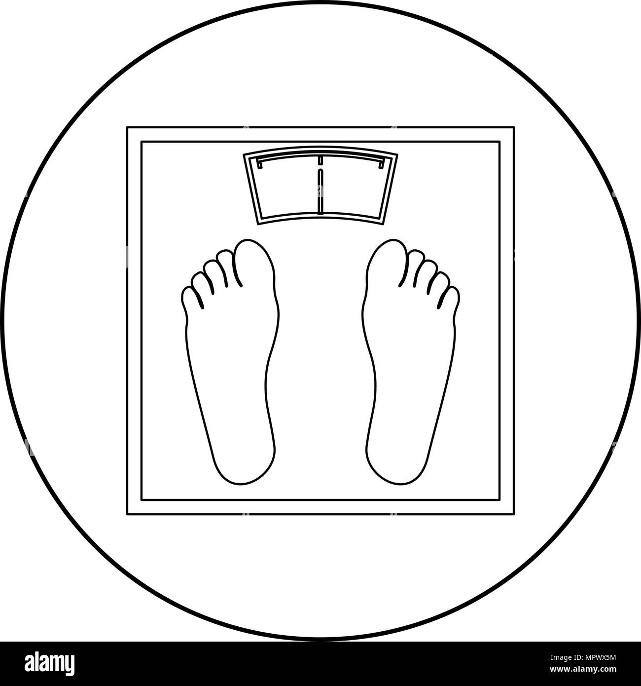 Analog weight scale Black and White Stock Photos & Images - Alamy